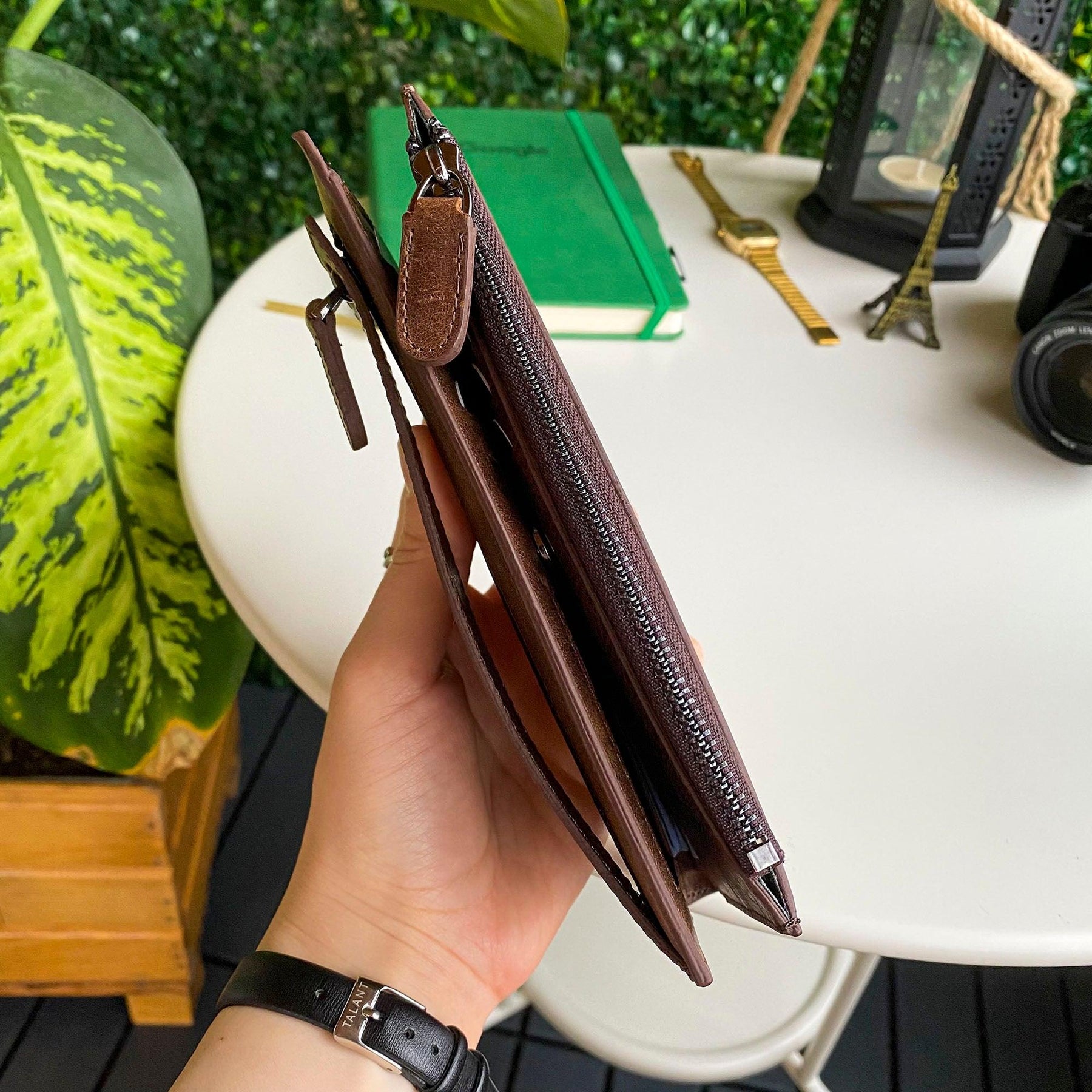 Modica Mannu - Elite Serie El Bantlı Hakiki Deri Uzun Cüzdan – Modica Deri